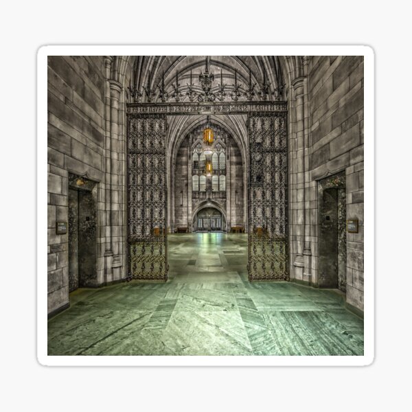 "The Cathedral of Learning 9" Sticker by espinner | Redbubble