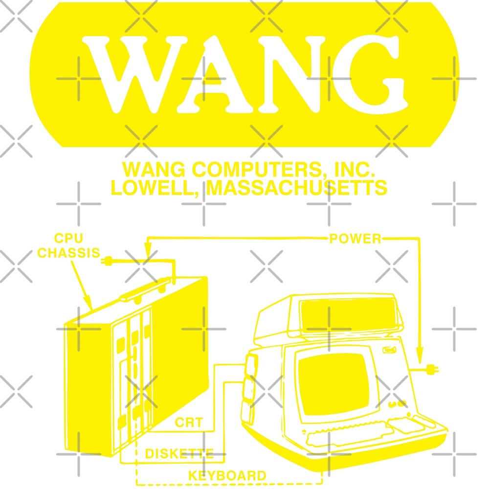 "Wang Computers Logo - Yellow" by philarego | Redbubble