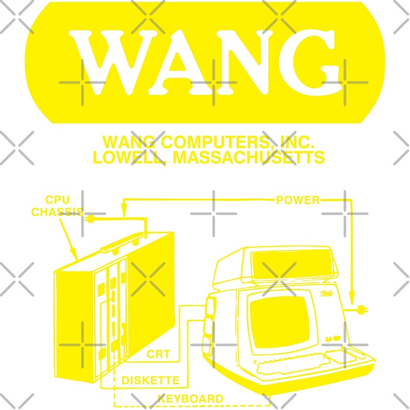 "Wang Computers Logo - Yellow" by philarego | Redbubble