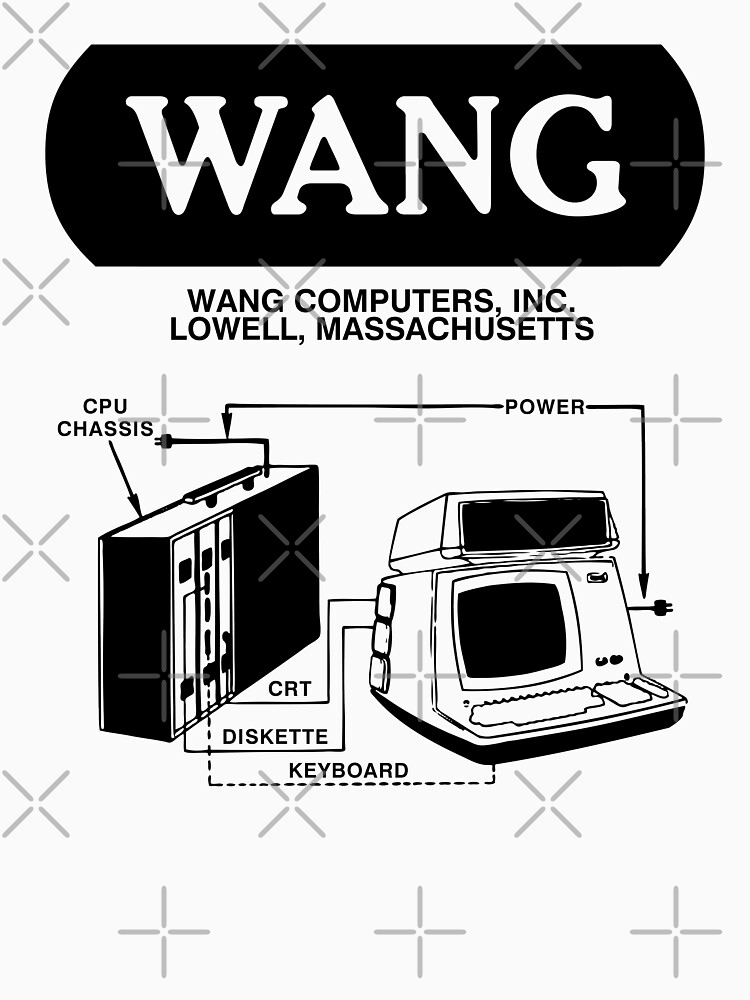 "Wang Computers Logo - Schwarz" T-Shirt von philarego | Redbubble