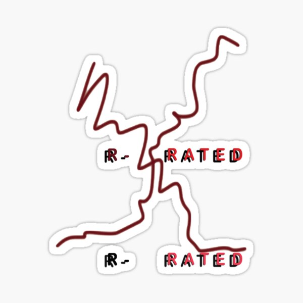 "R Rated" Sticker for Sale by Jones1994 | Redbubble
