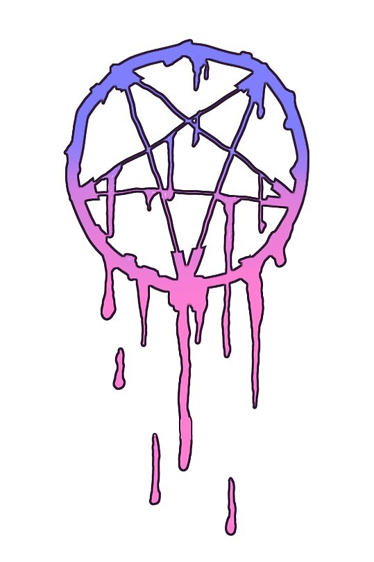 "Pastel Goth Satanic Star" by joodlesss | Redbubble