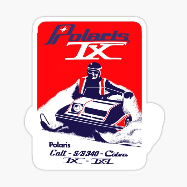 Vintage Snowmobiles Stickers | Redbubble