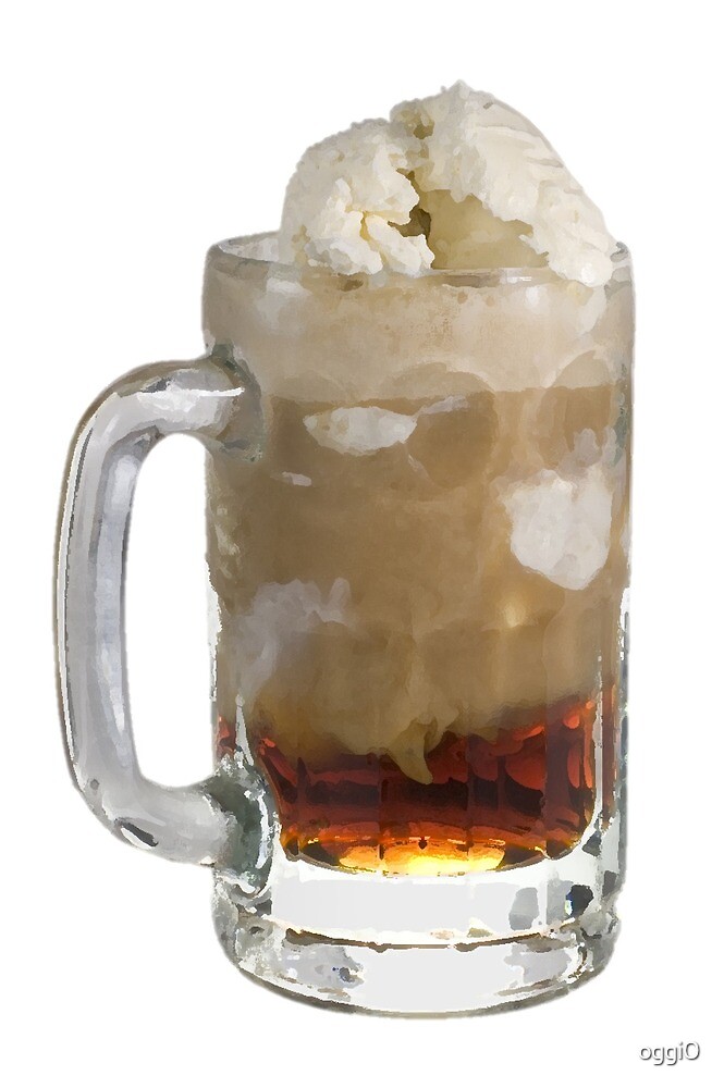 "Root Beer Float Cartoon Design A&W" by oggi0 | Redbubble