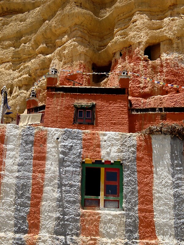 "Cave Temple, Upper Mustang, Nepal" by photoartindia | Redbubble