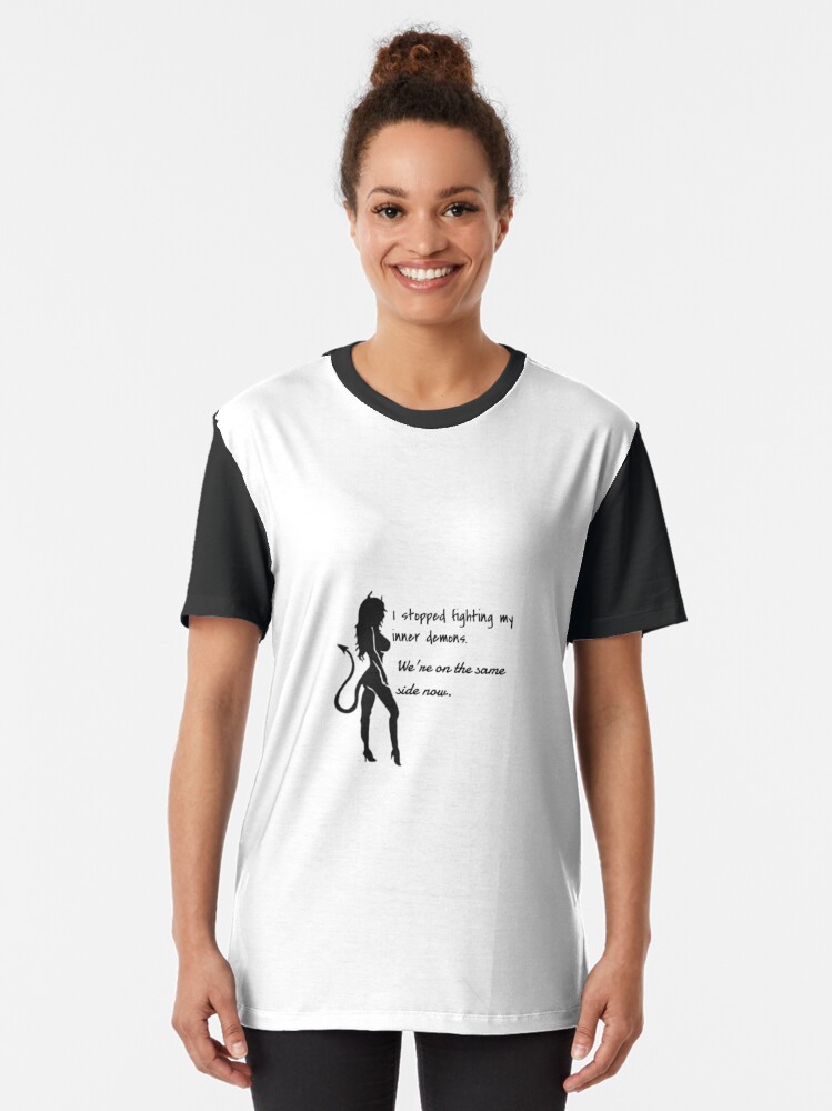 "Inner Demons Design" T-shirt for Sale by RvyQwert | Redbubble | demons ...
