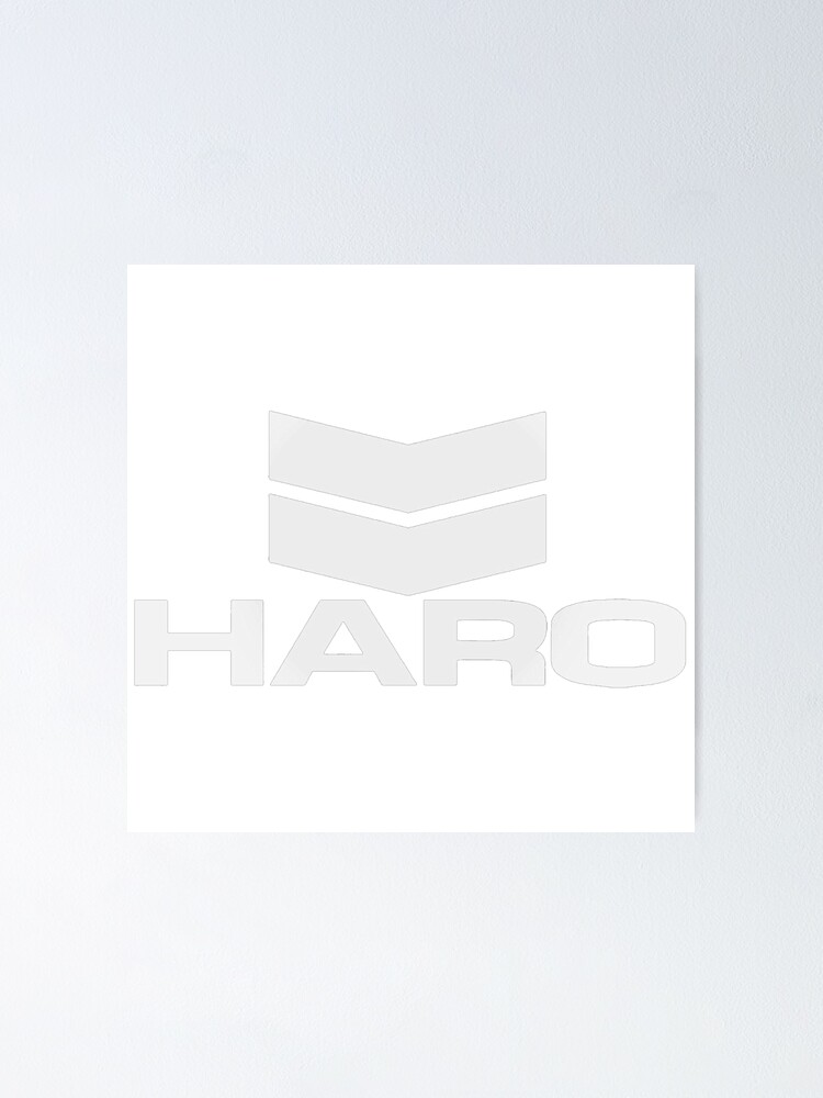 "Haro Modern Logo White" Poster for Sale by shatsmctats | Redbubble