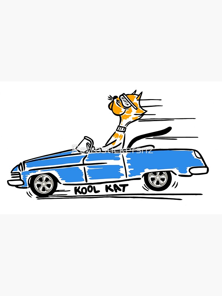 "Kool-Kat" Poster by Retrostickersnz | Redbubble