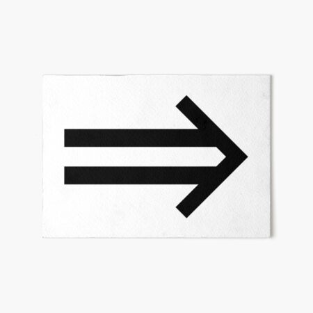 "Implies (Math Symbol)" Art Board Print for Sale by AaronIsBack | Redbubble