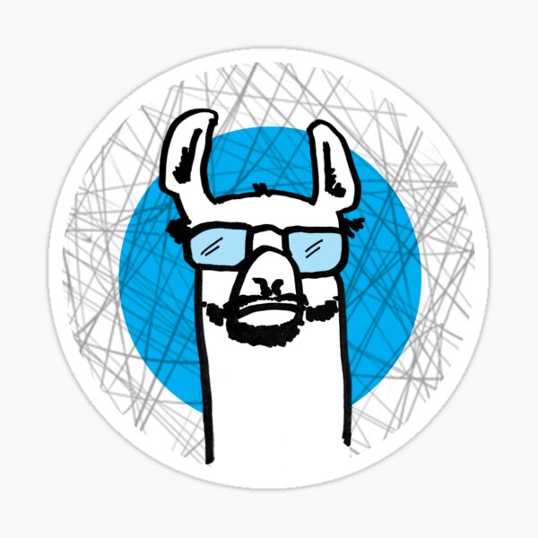 "Cool Llama" Sticker for Sale by mrwonderllama | Redbubble
