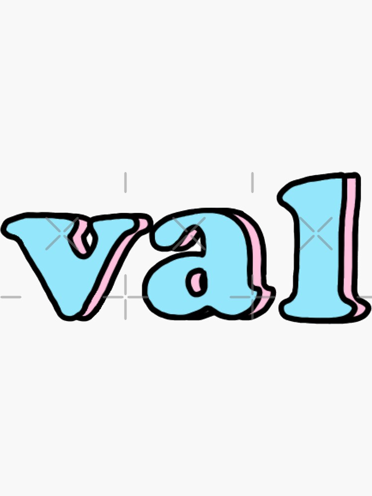 "Val Sticker" Sticker for Sale by DeeFuzzDesigns | Redbubble