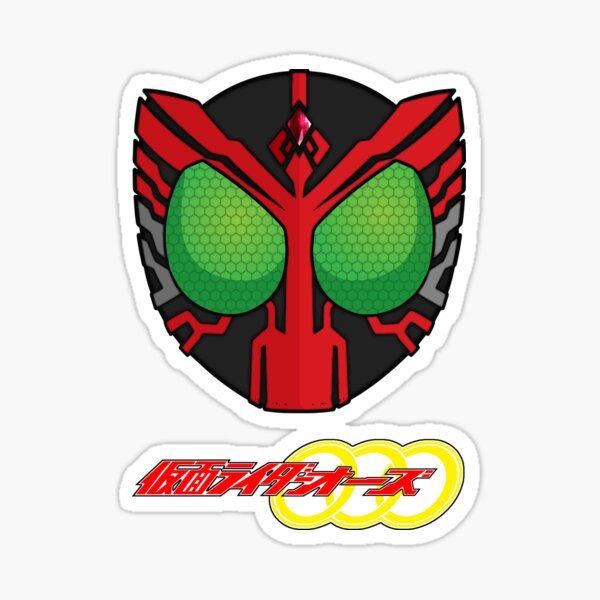 "Kamen Rider OOO Head" Sticker for Sale by gtsbubble | Redbubble