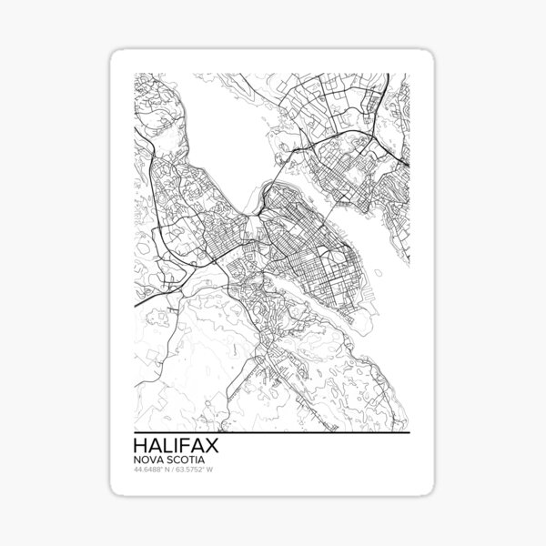 "Halifax Karte Poster drucken Wandkunst, Nova Scotia Geschenk ...