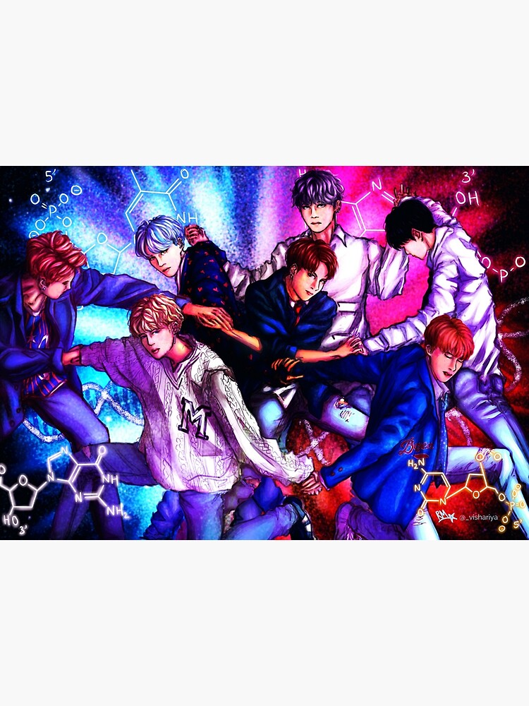 "dna! - BTS Fan Art" Poster by vishariya | Redbubble