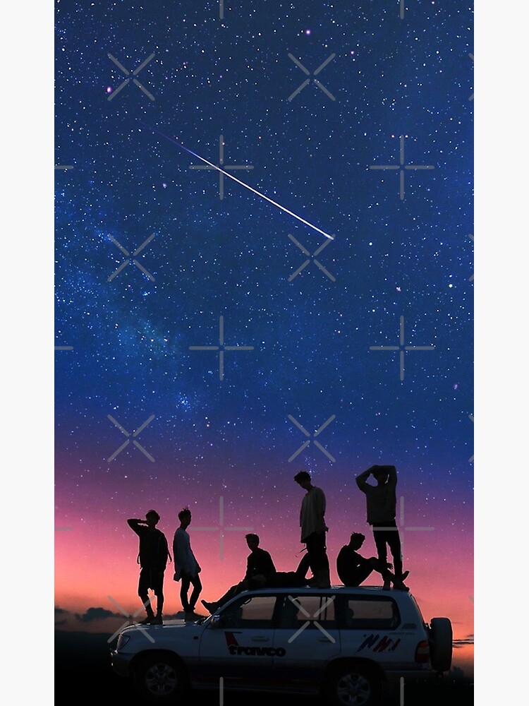 "BTS Sunset Night Sky" Poster for Sale by lmklsd | Redbubble
