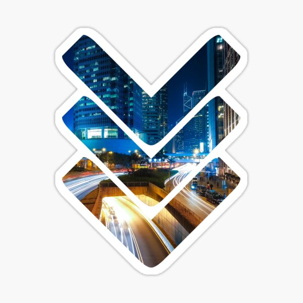 "Night city streets party photography" Sticker for Sale by ...