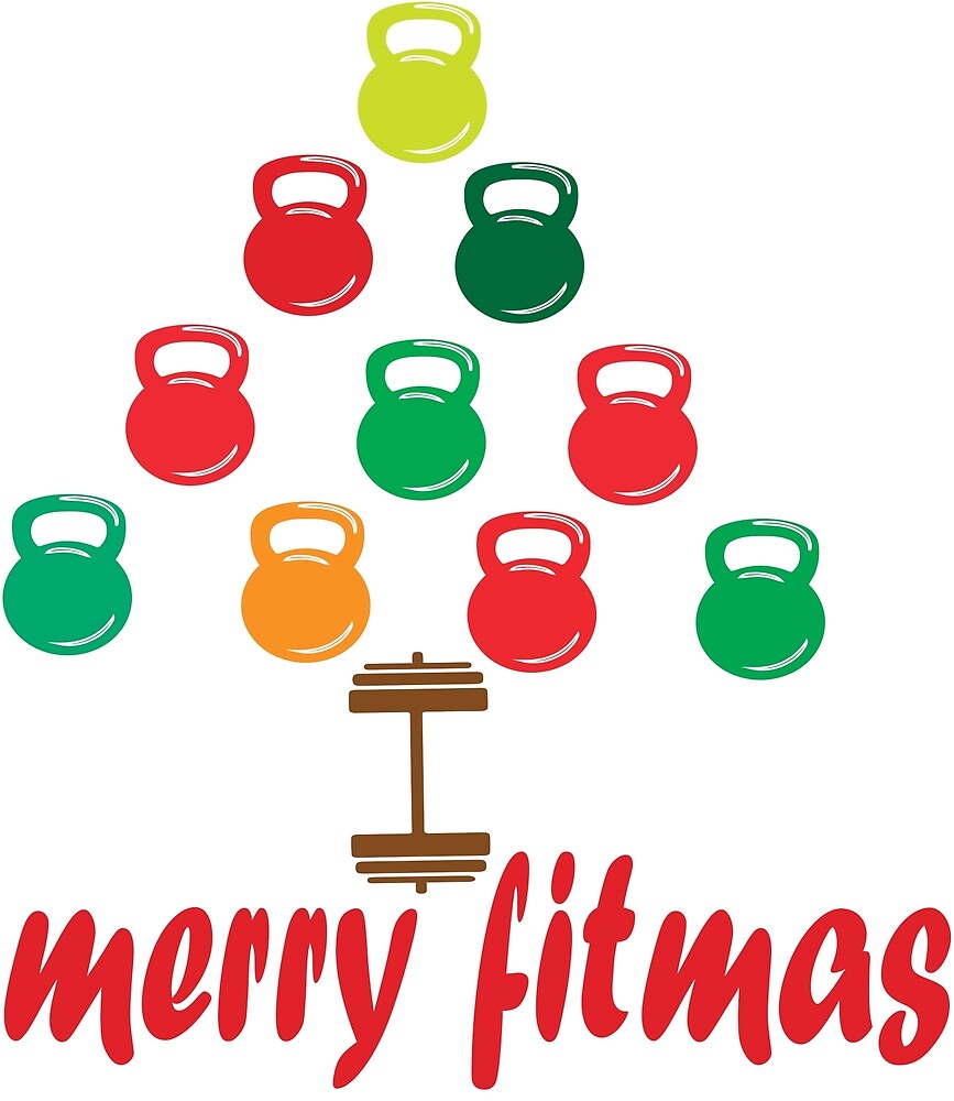 "Merry Fitmas" by Exetlos | Redbubble