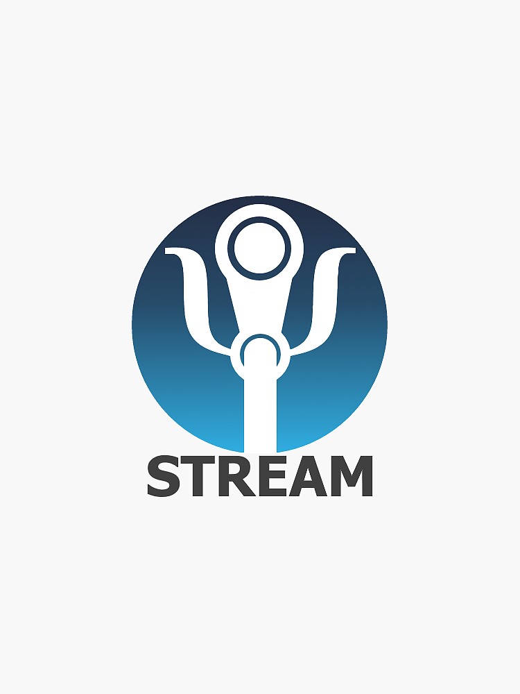 "STREAM - Stream Function Steam Logo" Sticker for Sale by Johnny-Boi ...
