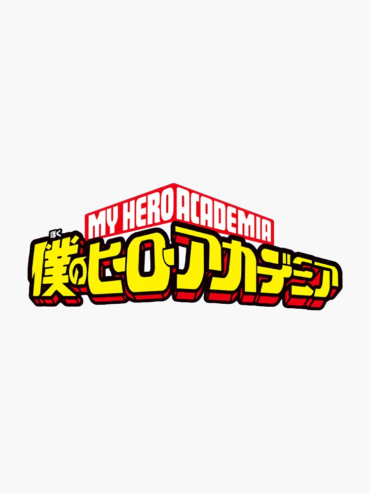 "My Hero Academia Logo" Sticker for Sale by Spixx | Redbubble