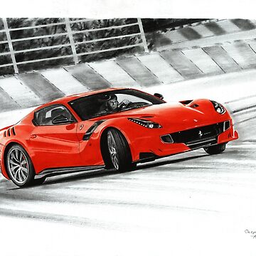 "Ferrari F12 TDF Berlinetta" Poster for Sale by Artem Oleynik | Redbubble