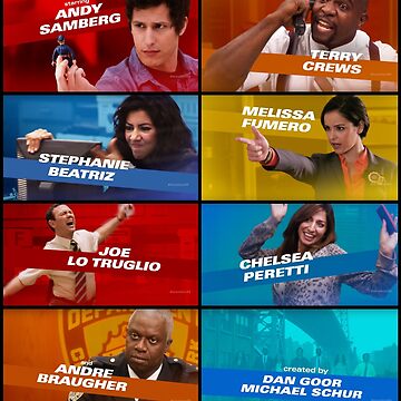 "Brooklyn Nine-Nine Intro" Poster for Sale by Katie Erdahl | Redbubble