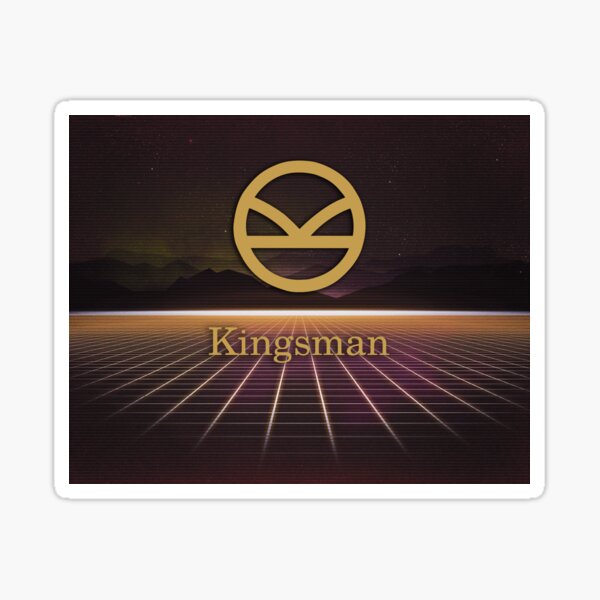 "Kingsman- Retro" Sticker for Sale by actuallyholmes | Redbubble
