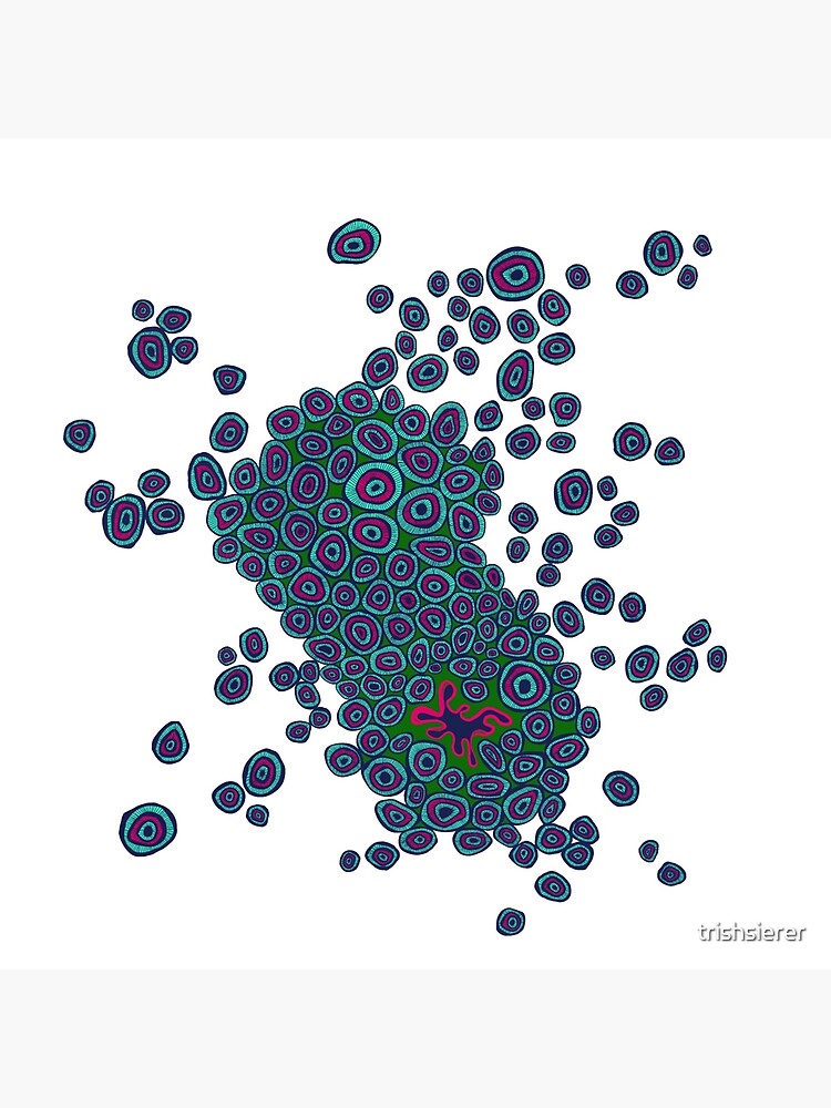 "Germs in Microscope, Science, Cell Art" Poster for Sale by trishsierer ...