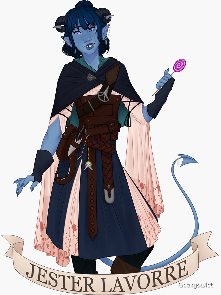 "Jester Lavorre" Sticker by Geekyowlet | Redbubble