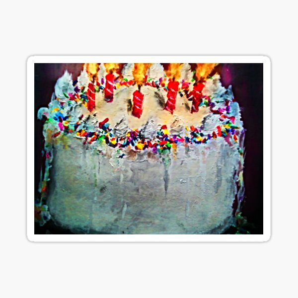 "Bad Birthday" Sticker by YaebaArts | Redbubble