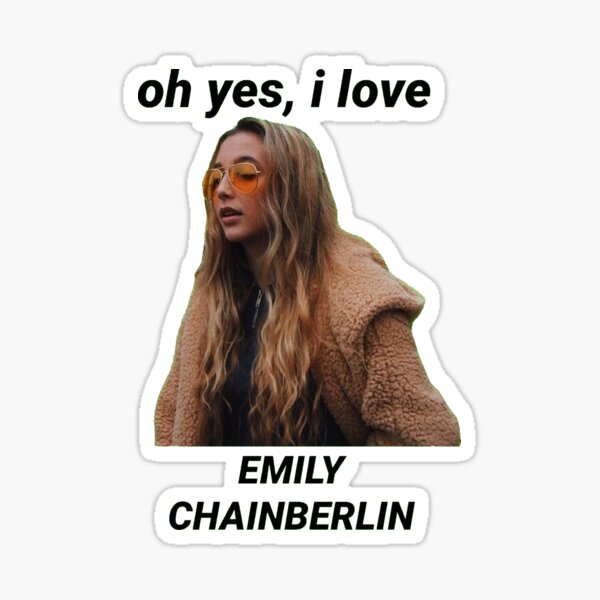 "emma chamberlain meme" Sticker for Sale by raddadshop | Redbubble