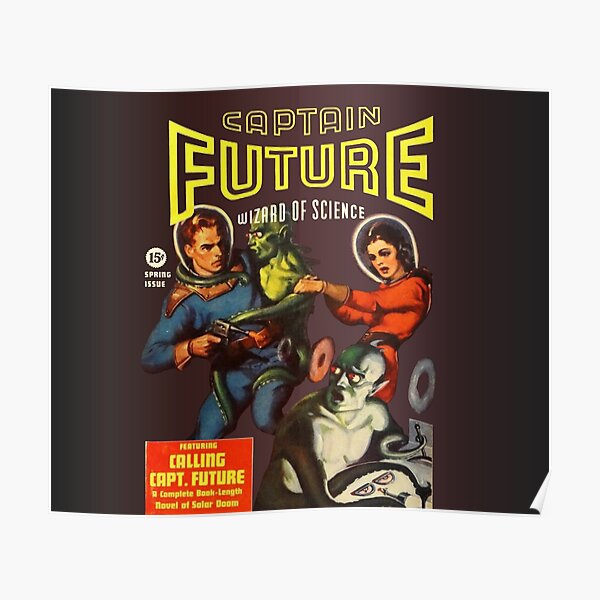 "Captain Future - Wizard of Science" Poster by Cortek | Redbubble