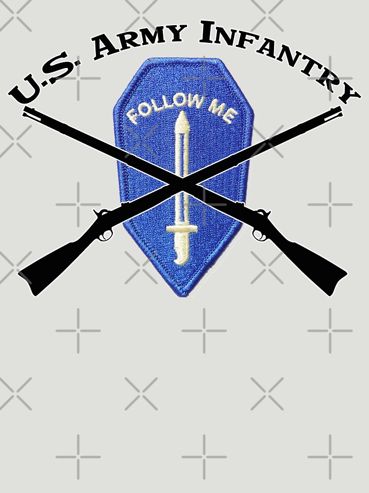 "U.S. Infantry - Follow Me" Essential T-Shirt for Sale by Buckwhite ...
