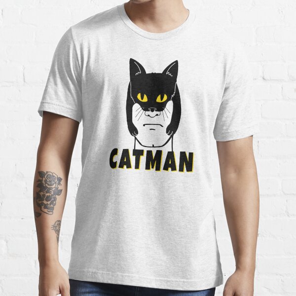 "CatMan New Super Hero in Town" T-shirt for Sale by SusanaDesigns ...