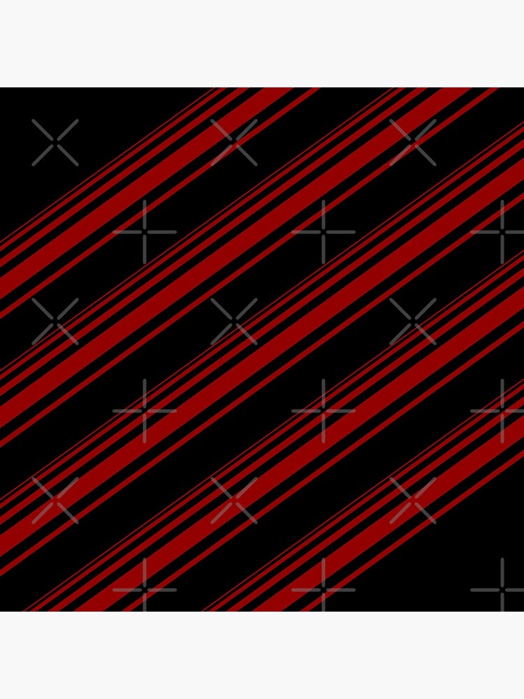 "Black and Red Diagonal Stripes" Sticker for Sale by wordznart | Redbubble