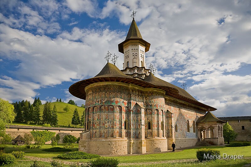 "Sucevita Monastery, Suceava, Romania" by Maria Draper | Redbubble