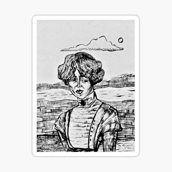"Melancholia of Lily Bart" Sticker for Sale by Torifoster | Redbubble