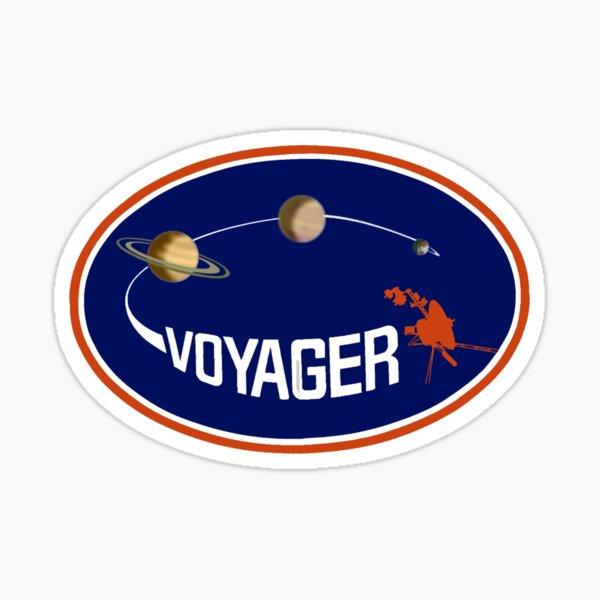 "Vintage Voyager One NASA" Sticker for Sale by Rogersdesign | Redbubble