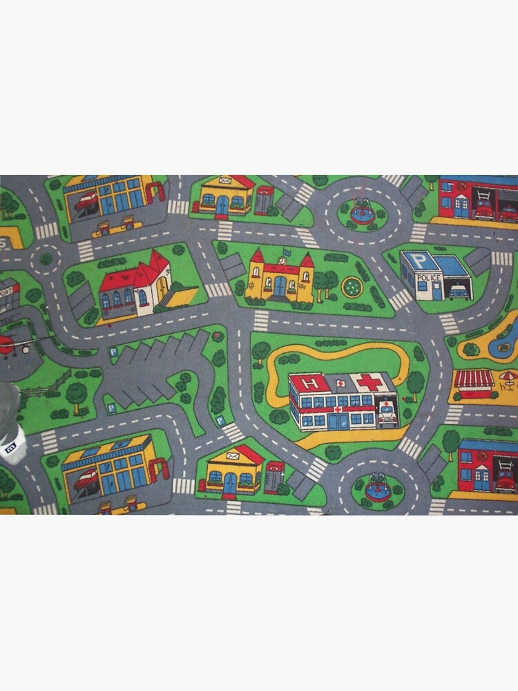 "City Roads Map Play Rug" Poster for Sale by ThatMagicMan | Redbubble