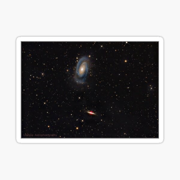"M81 & M82" Sticker by Utahpia | Redbubble