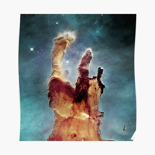 "Eagle Nebula, Pillars of Creation HLA" Poster by Utahpia | Redbubble