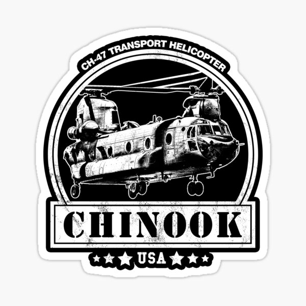 "CH-47 Chinook Helicopter" Sticker for Sale by RycoTokyo81 | Redbubble