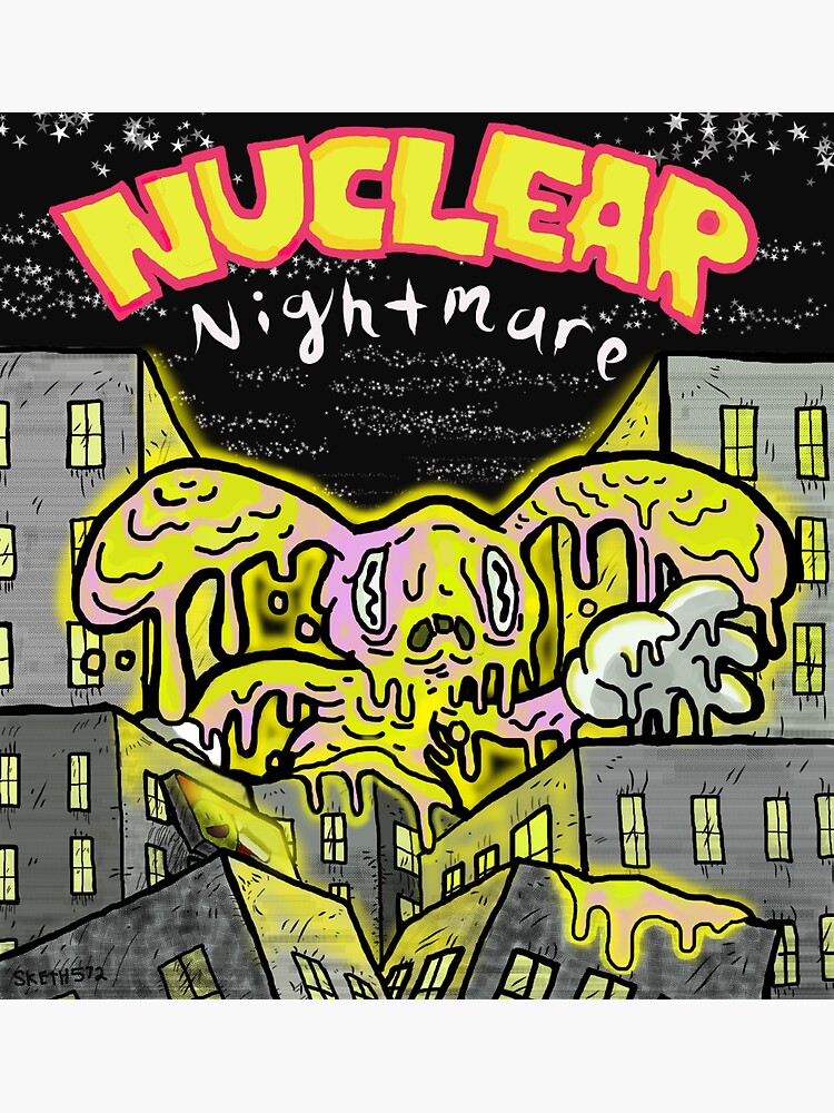 "NUCLEAR NIGHTMARE" Sticker by Sketch572 | Redbubble