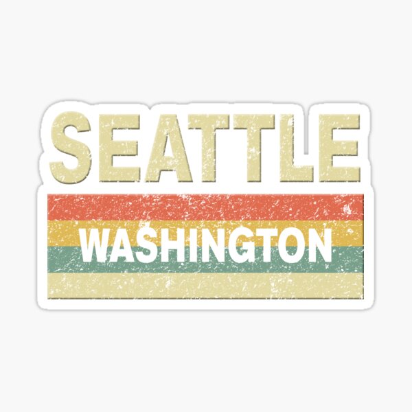 "Seattle Washington" Sticker for Sale by sillerioustees | Redbubble
