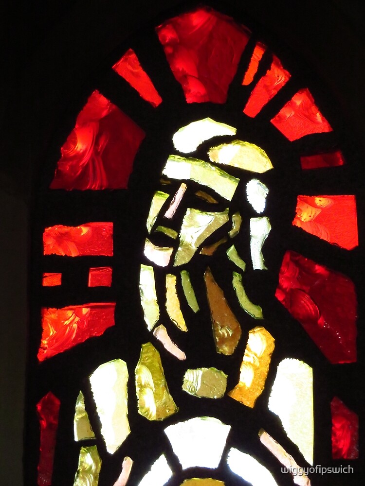 "Stained Glass Figure, Holy Cross, Binstead" by wiggyofipswich | Redbubble