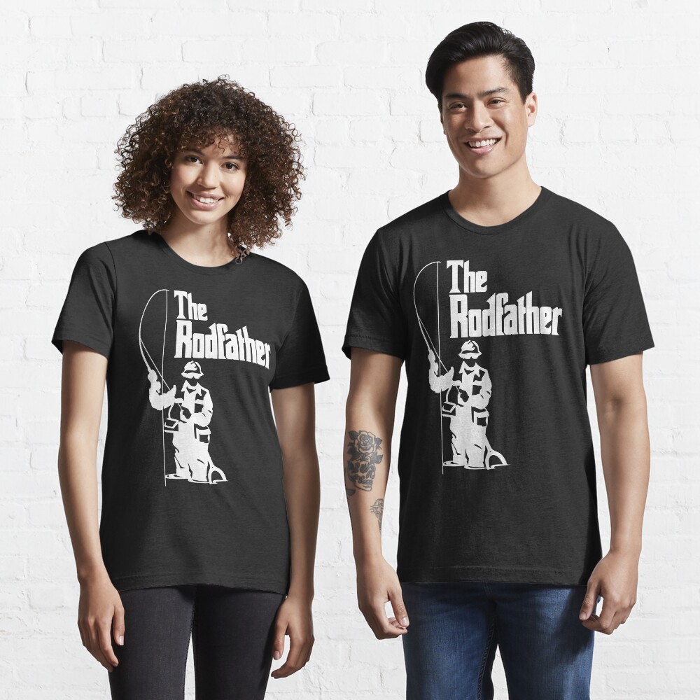 "The Rodfather Fishing T Shirt" T-shirt for Sale by bitsnbobs ...