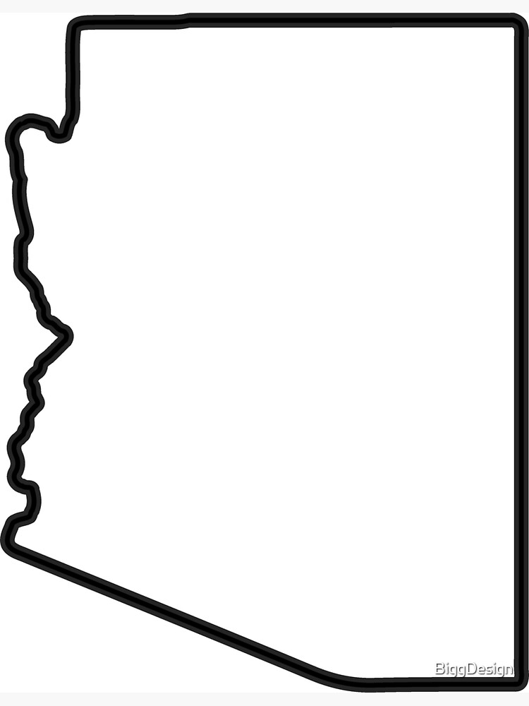 "Arizona Outline" Sticker for Sale by BiggDesign | Redbubble