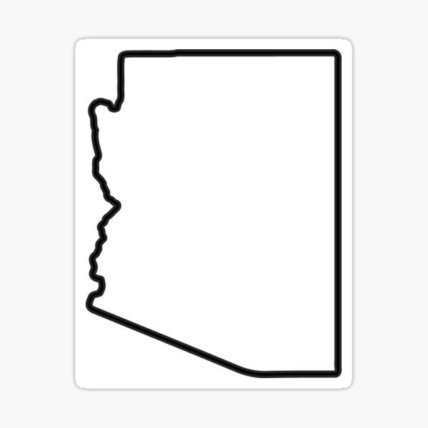"Arizona Outline" Sticker for Sale by BiggDesign | Redbubble