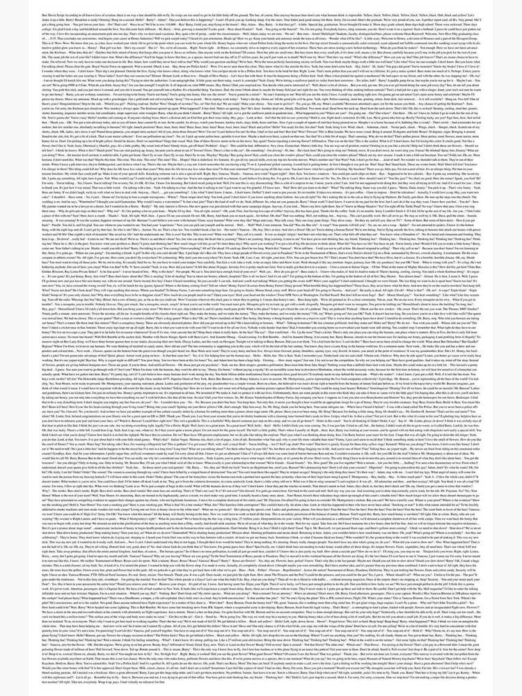 "ENTIRE BEE MOVIE SCRIPT" Art Print by Djamila-Salome | Redbubble