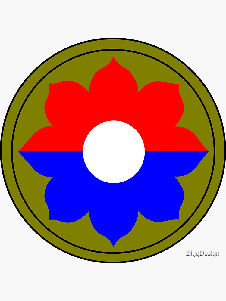 "9th Infantry Division Patch" Sticker for Sale by BiggDesign | Redbubble