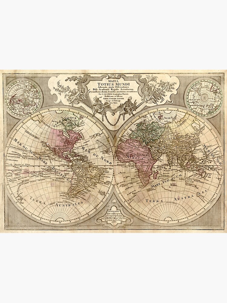"Map of the World (1775)" Poster for Sale by ArtHistorical | Redbubble